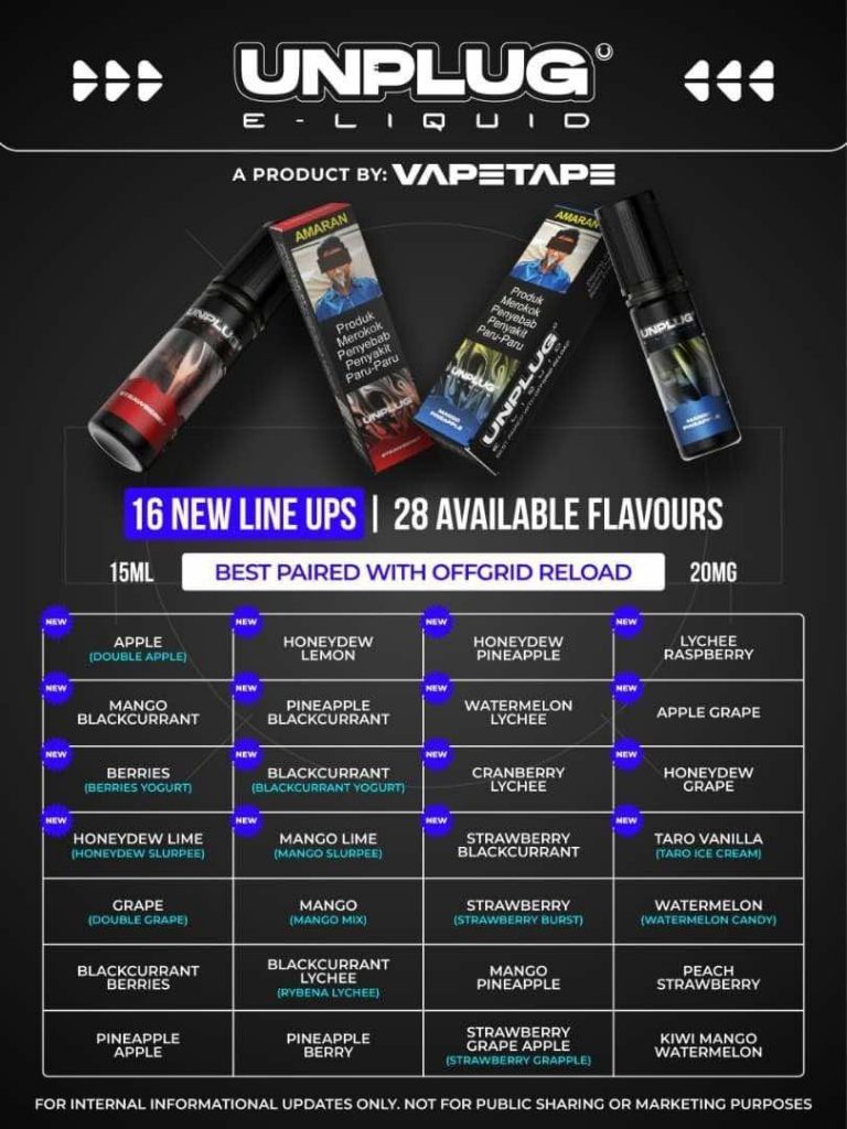 ASDF UNPLUG E-LIQUID SALTS 15ML - HyperVape